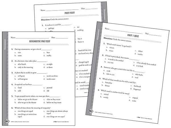 Build Vocabulary For Grades K-11 | Teacher Created Materials