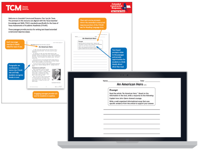 Extended Constructed Response: Text Sets for Texas | TCM