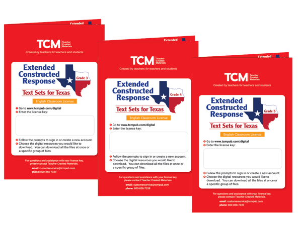 Extended Constructed Response: Text Sets for Texas | TCM