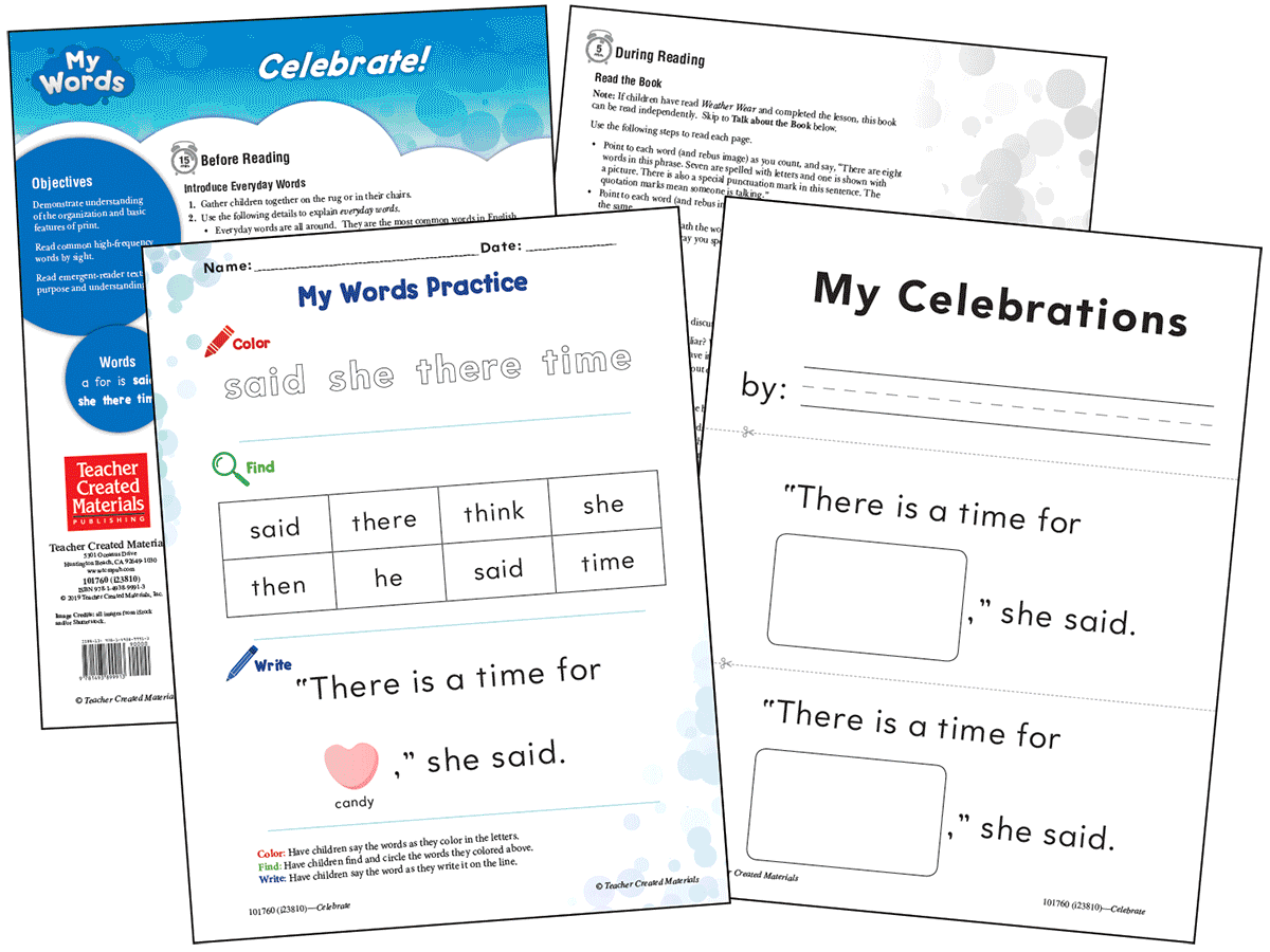 My Words Readers | Teacher Created Materials