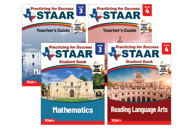 Practicing for Success: STAAR Student Books | TCM