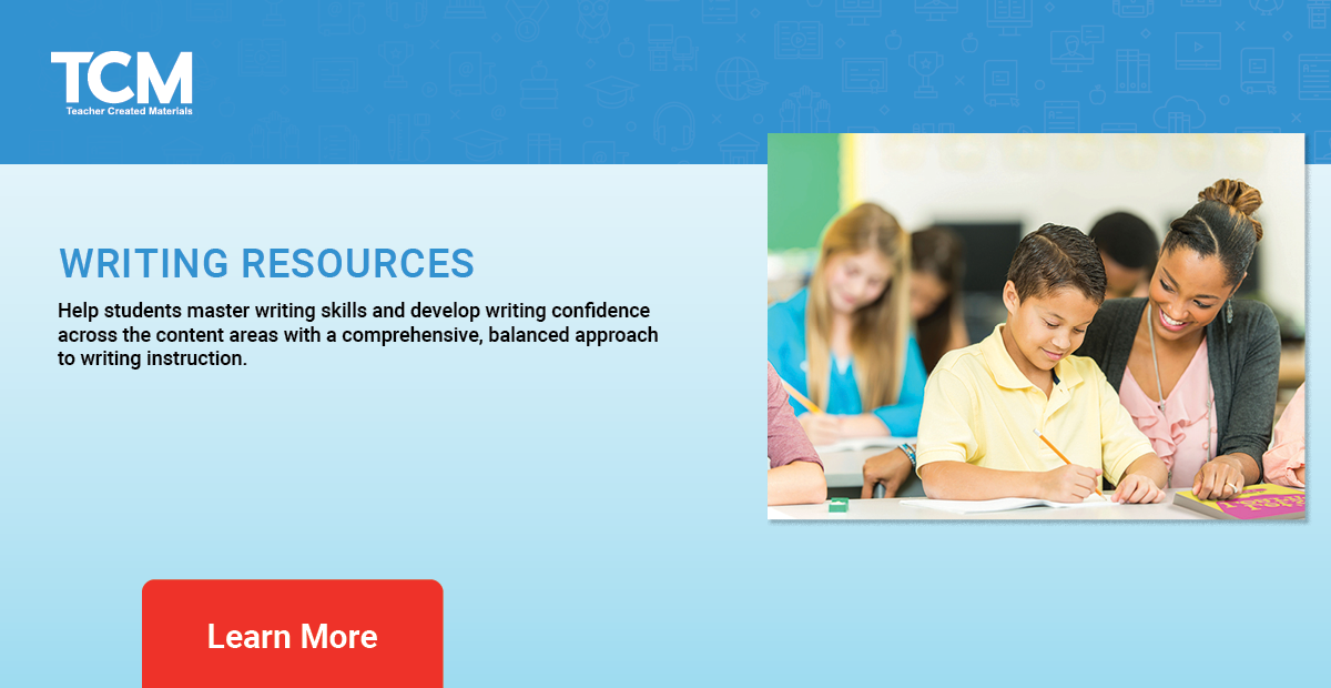 Writing Instruction Resources | Teacher Created Materials