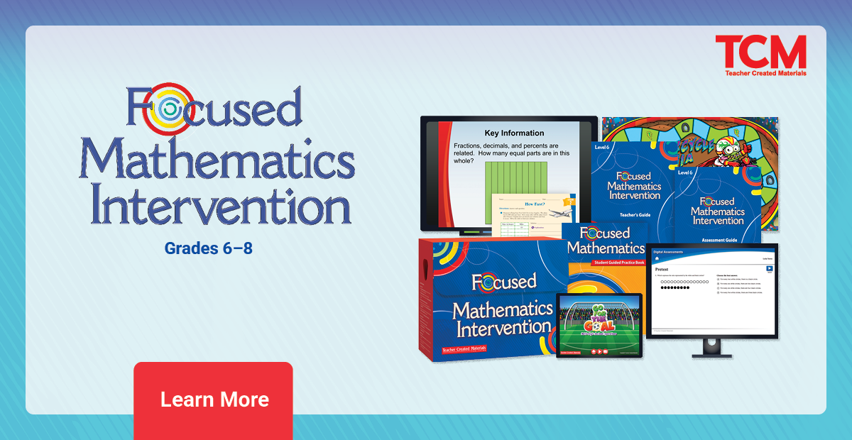 Focused Mathematics Intervention | Teacher Created Materials